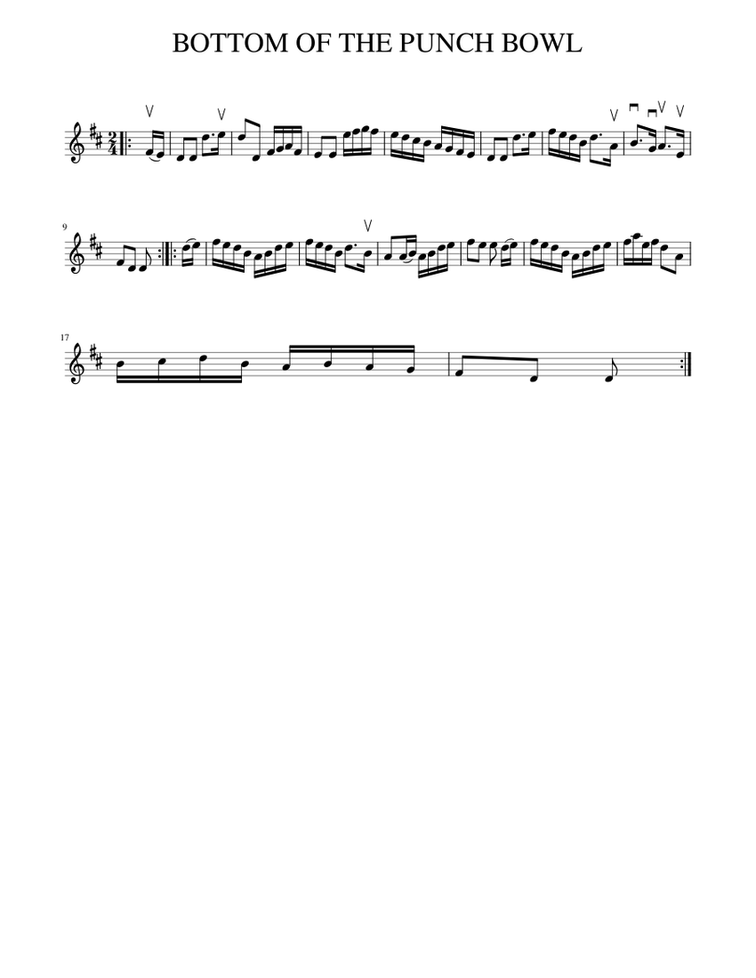 BOTTOM OF THE PUNCH BOWL - piano tutorial