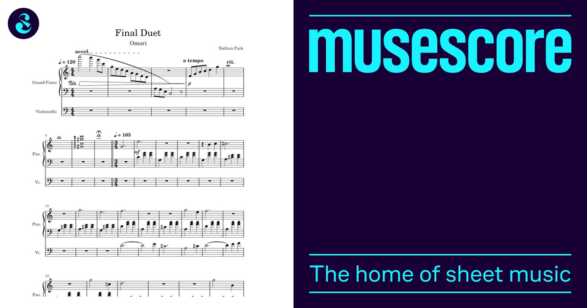 Final Duet Sheet Music for Piano, Cello (Solo) | MuseScore.com