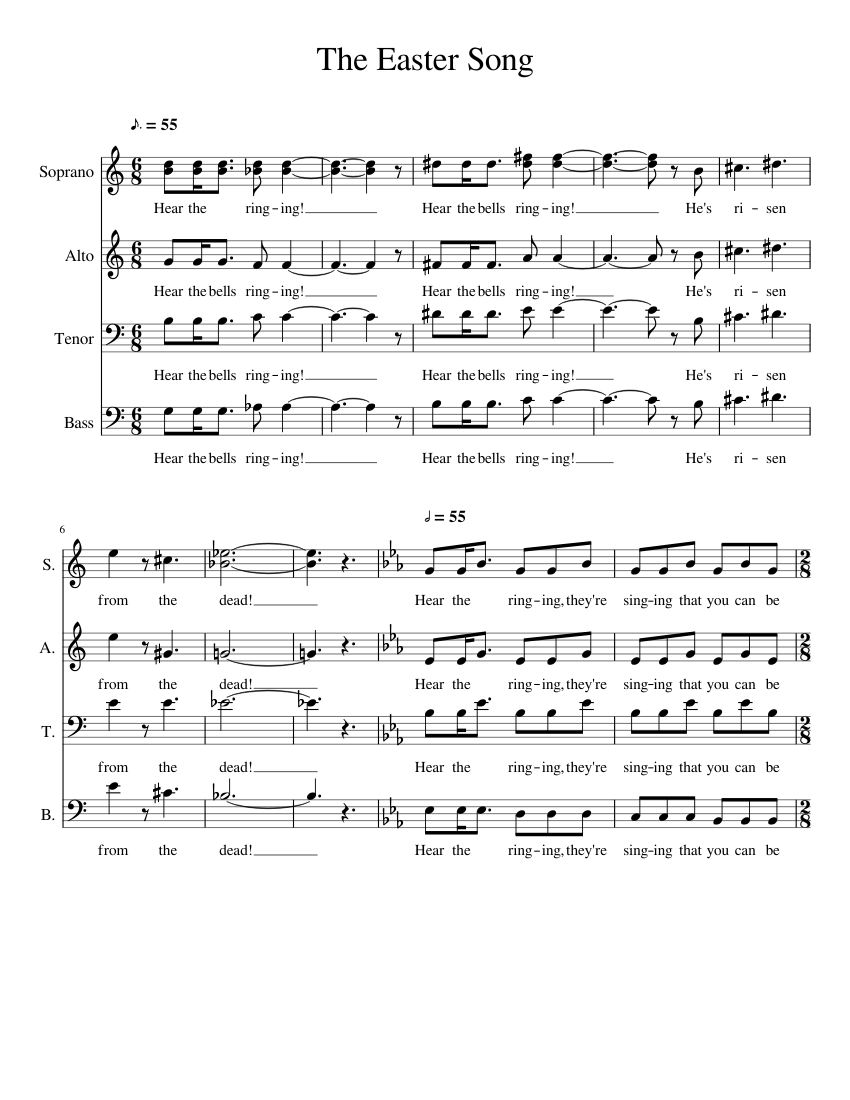 The Easter Song Sheet Music for Piano, Soprano, Alto, Tenor & more ...