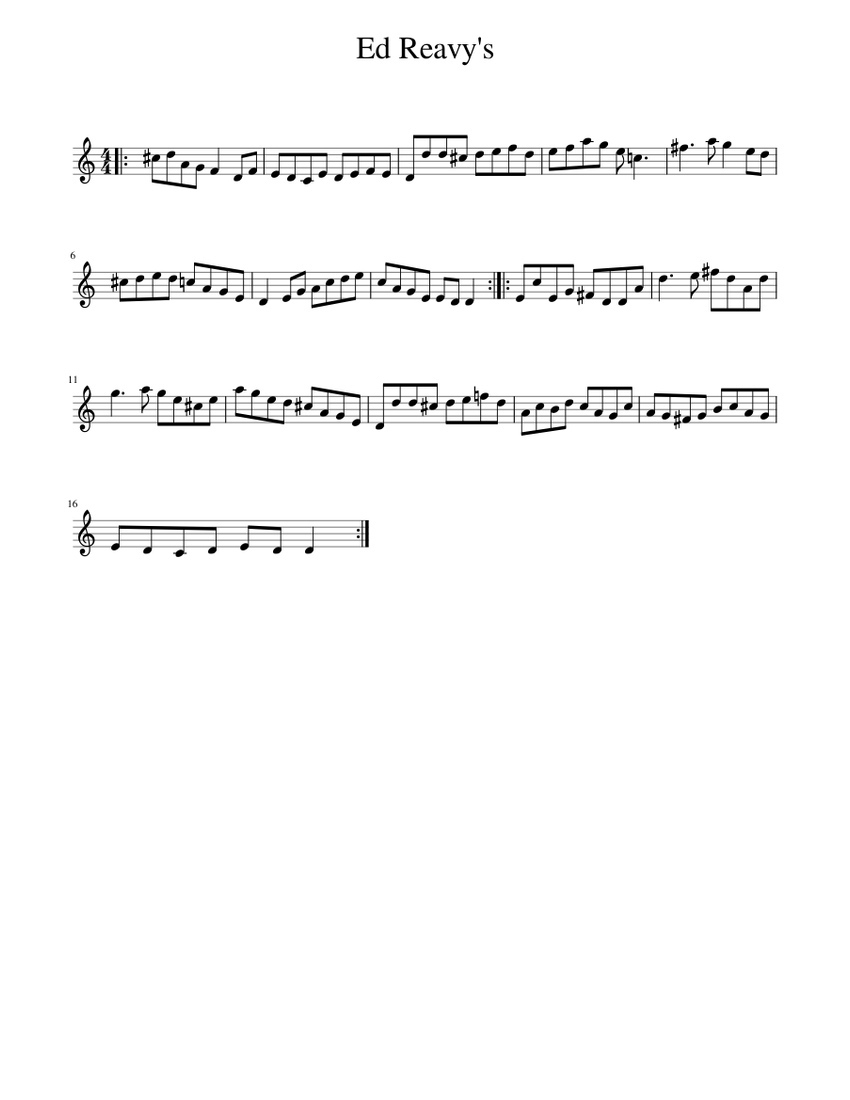 Ed Reavy's Sheet music for Piano (Solo) Easy | Musescore.com