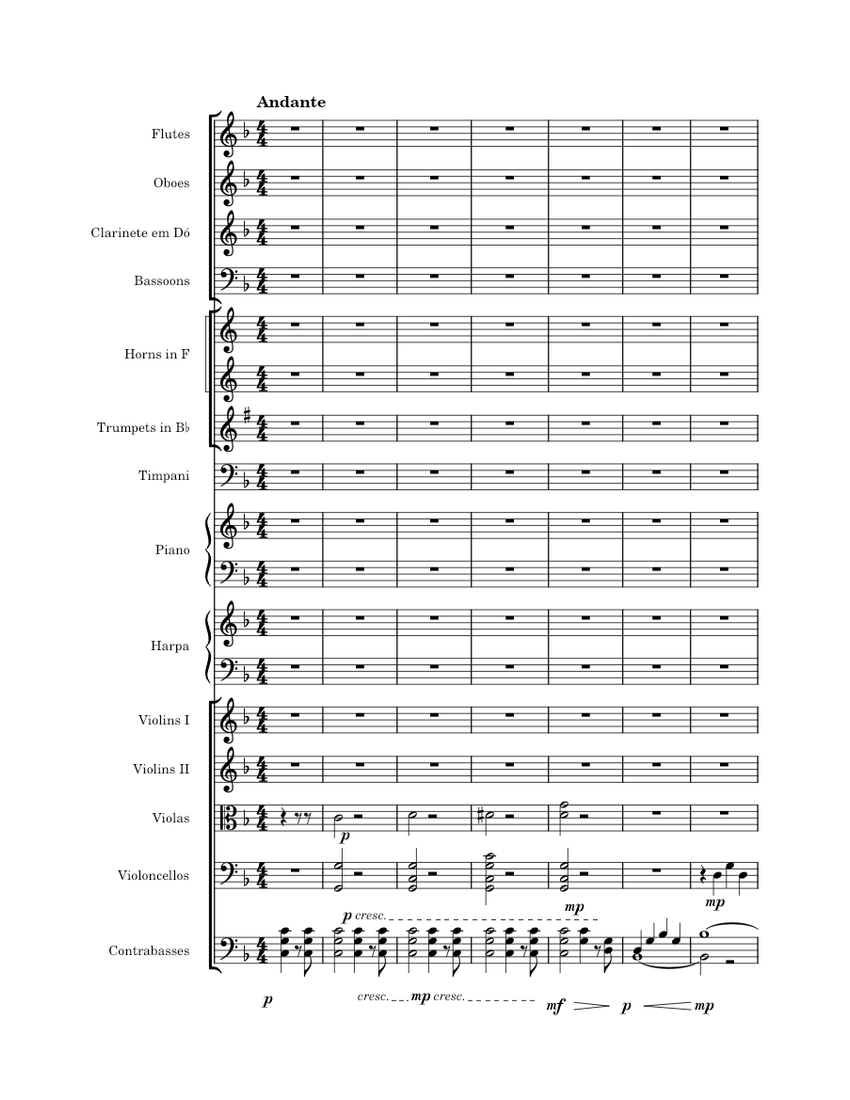 Symphony No. 1 "Sky" - Second Movement Sheet music for Piano, Flute, Oboe, Bassoon & more ...