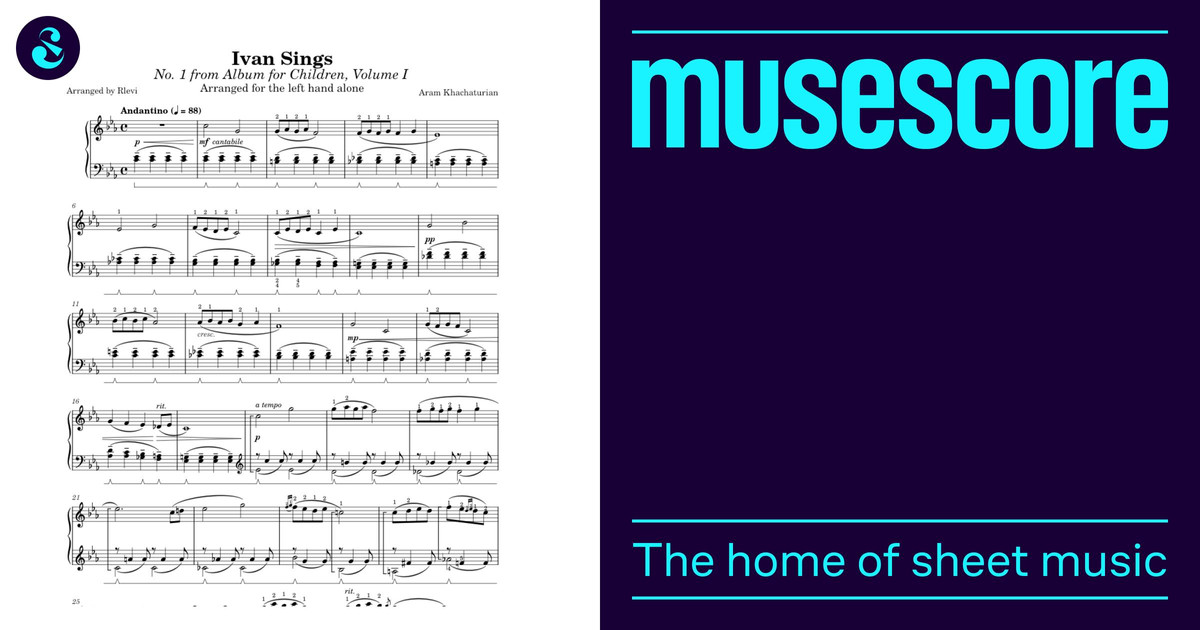 Khachaturian-Rlevi - Ivan Sings (No. 1 from Album for Children, Vol. 1 ...