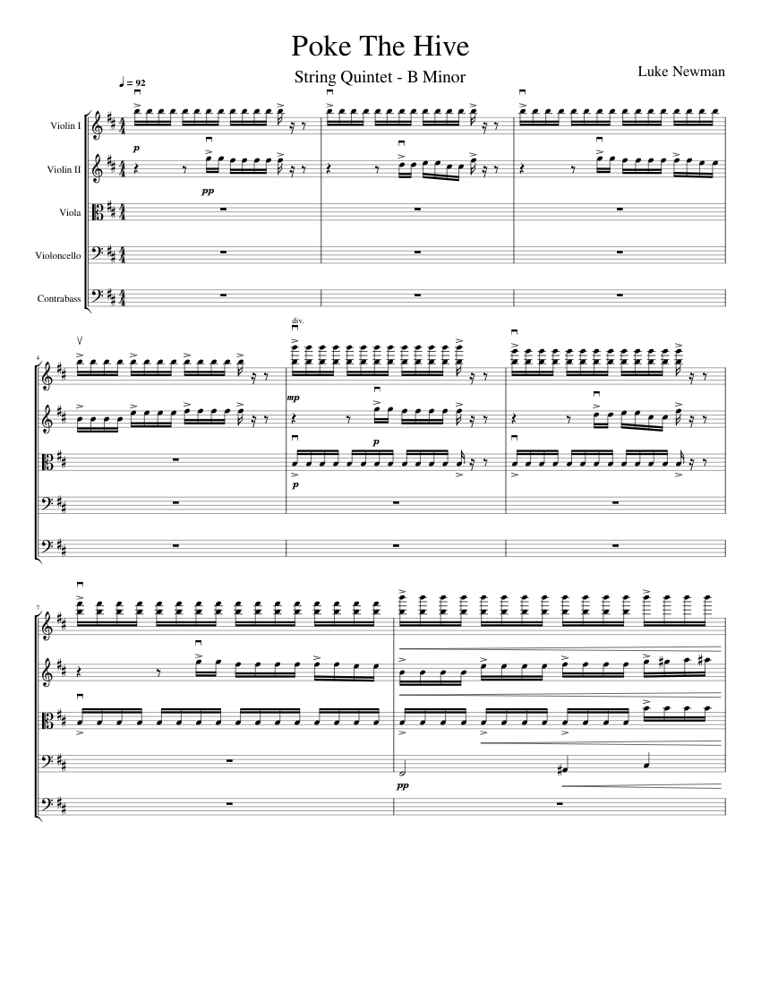 STRINGS-Poke the Hive - piano tutorial