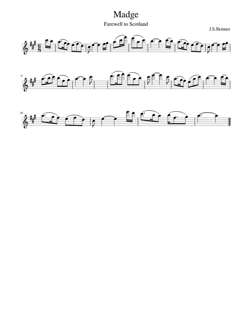 Madge Sheet Music for Piano (Solo) Easy | MuseScore.com