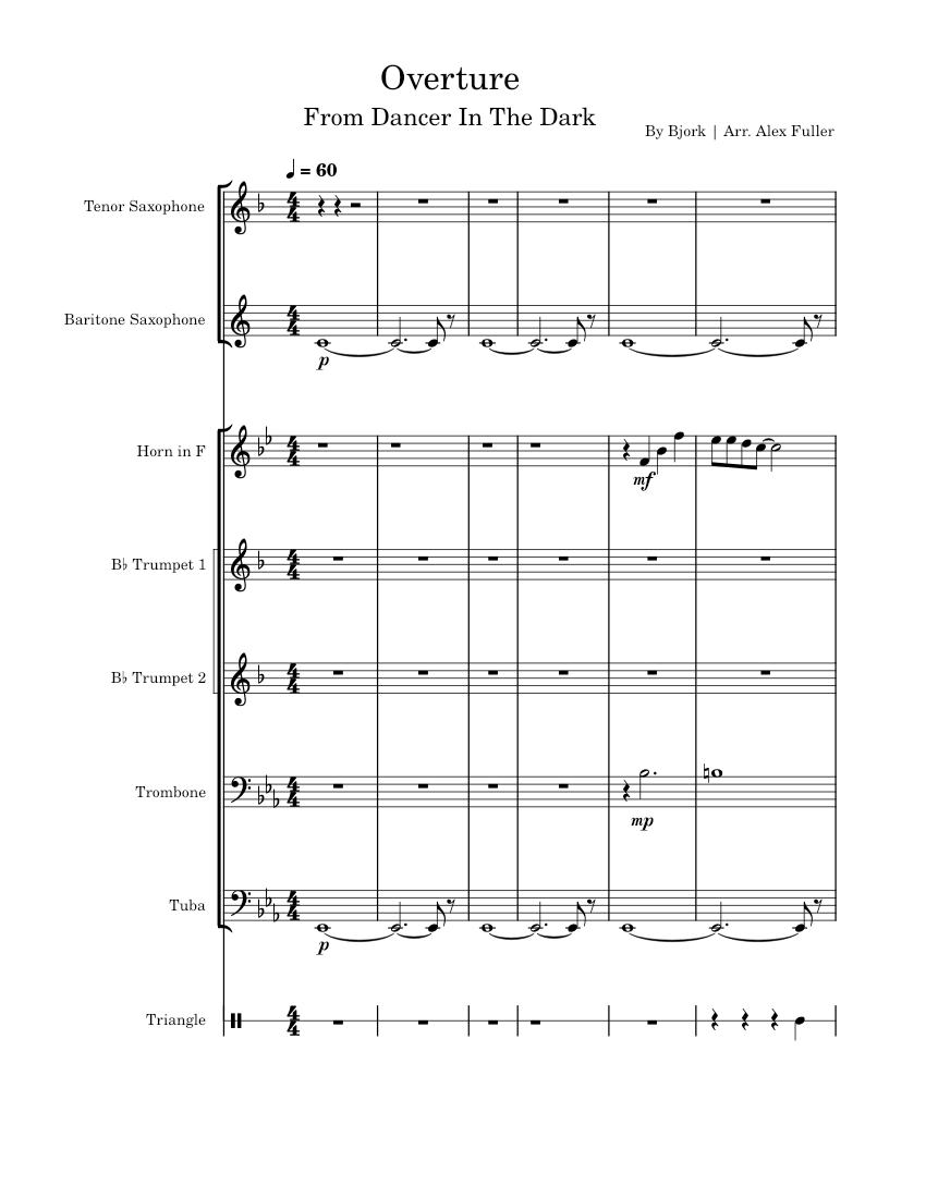 Overture from Dancer in the Dark – Björk Overture - Bjork - piano tutorial