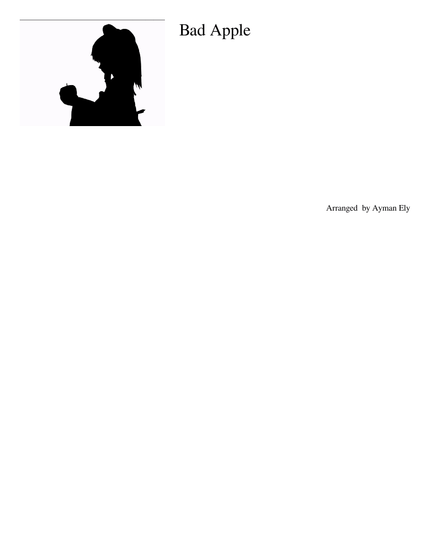 Bad Apple for String Orchestra (Read description) Sheet music for ...