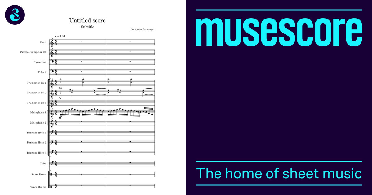 Bluecoats 2018 "Session 44" (WIP) Sheet Music for Trombone, Tuba ...