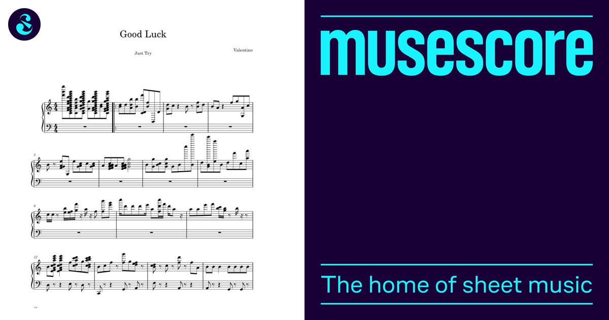 Good Luck Sheet Music for Piano (Solo) easy | MuseScore.com