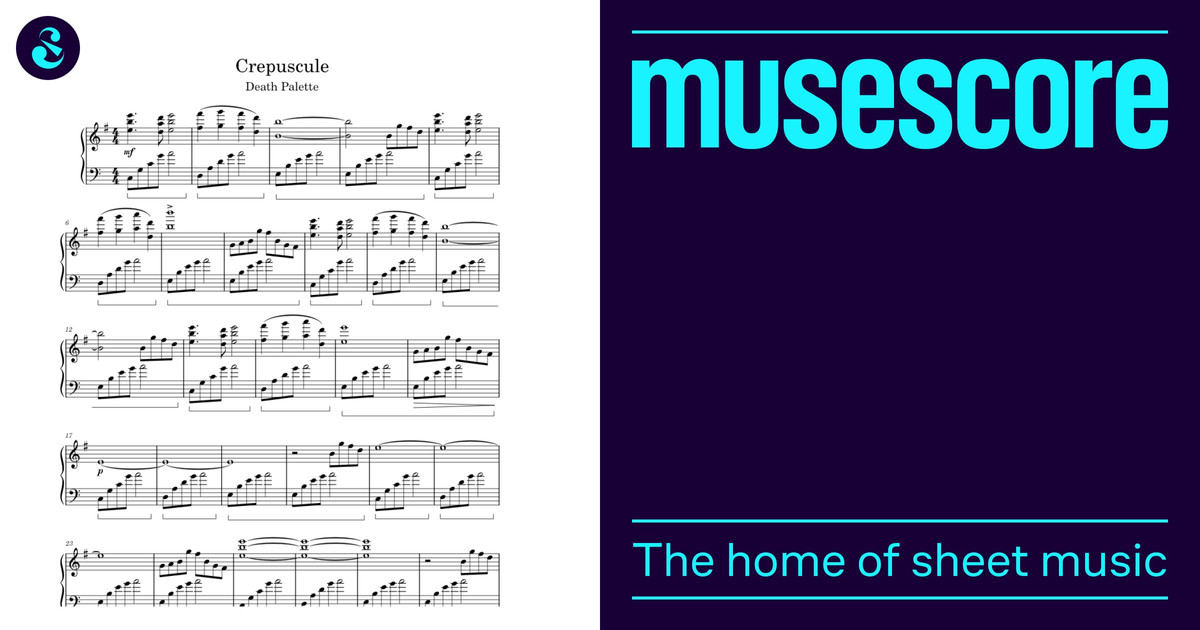 Crépuscule – Maoudamashi Sheet music for Piano (Solo) | Musescore.com