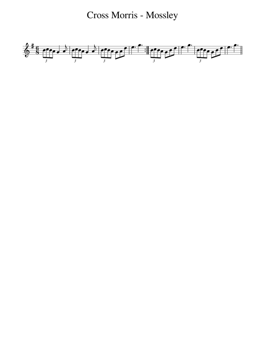 Cross Morris - Mossley Sheet music for Piano (Solo) | Musescore.com