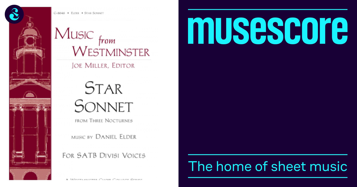 Star Sonnet - Daniel Elder Sheet music for Synthesizer (Mixed Quartet ...