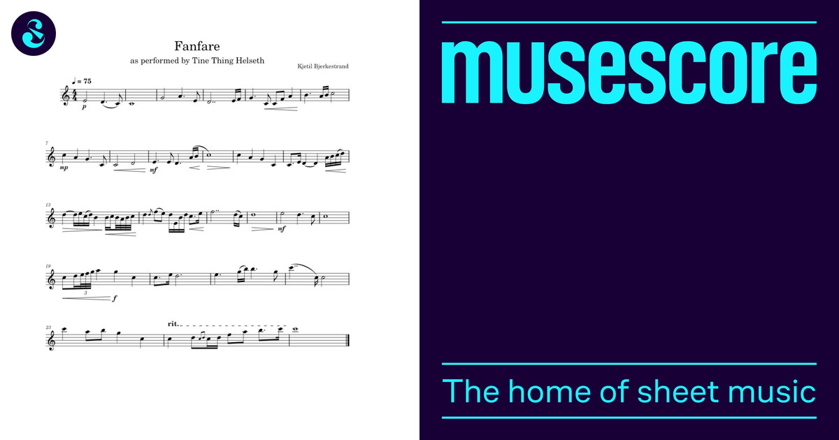 Fanfare (The Most Beautiful Trumpet Solo) Sheet Music for Trumpet other ...