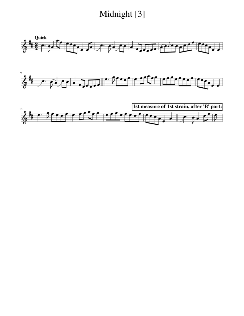 Midnight Sheet music for Piano (Solo) Easy | Musescore.com