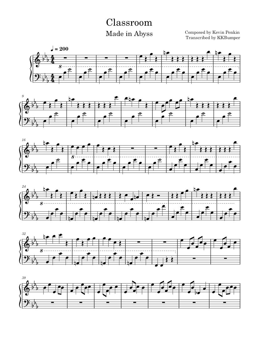 Classroom Sheet Music for Piano (Solo) Easy | MuseScore.com