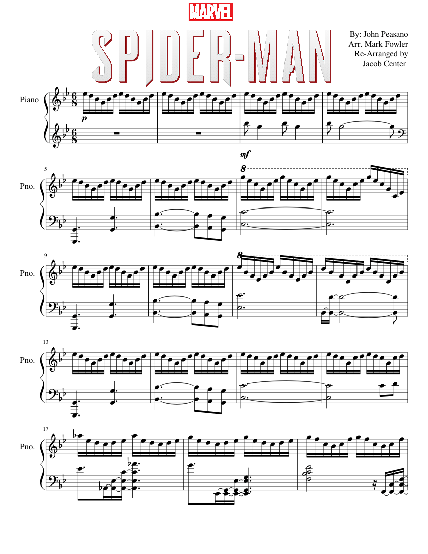 Marvel's Spider-Man PS4 - piano tutorial