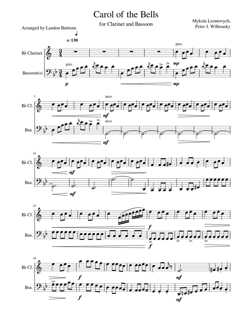 Carol of the Bells (Ukrainian Bell Carol) – Mykola Leontovych Carol of ...