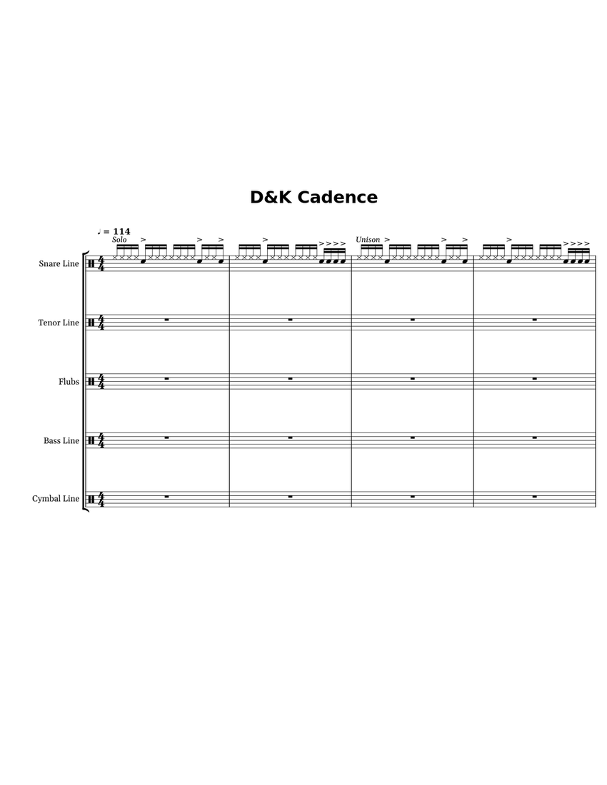D&K Drumline Cadence – Drumline movie D&K Cadence - EMC Arrangement ...