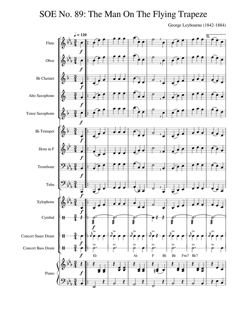 SOE no.89 Sheet music for Piano, Trombone, Tuba, Flute & more ...