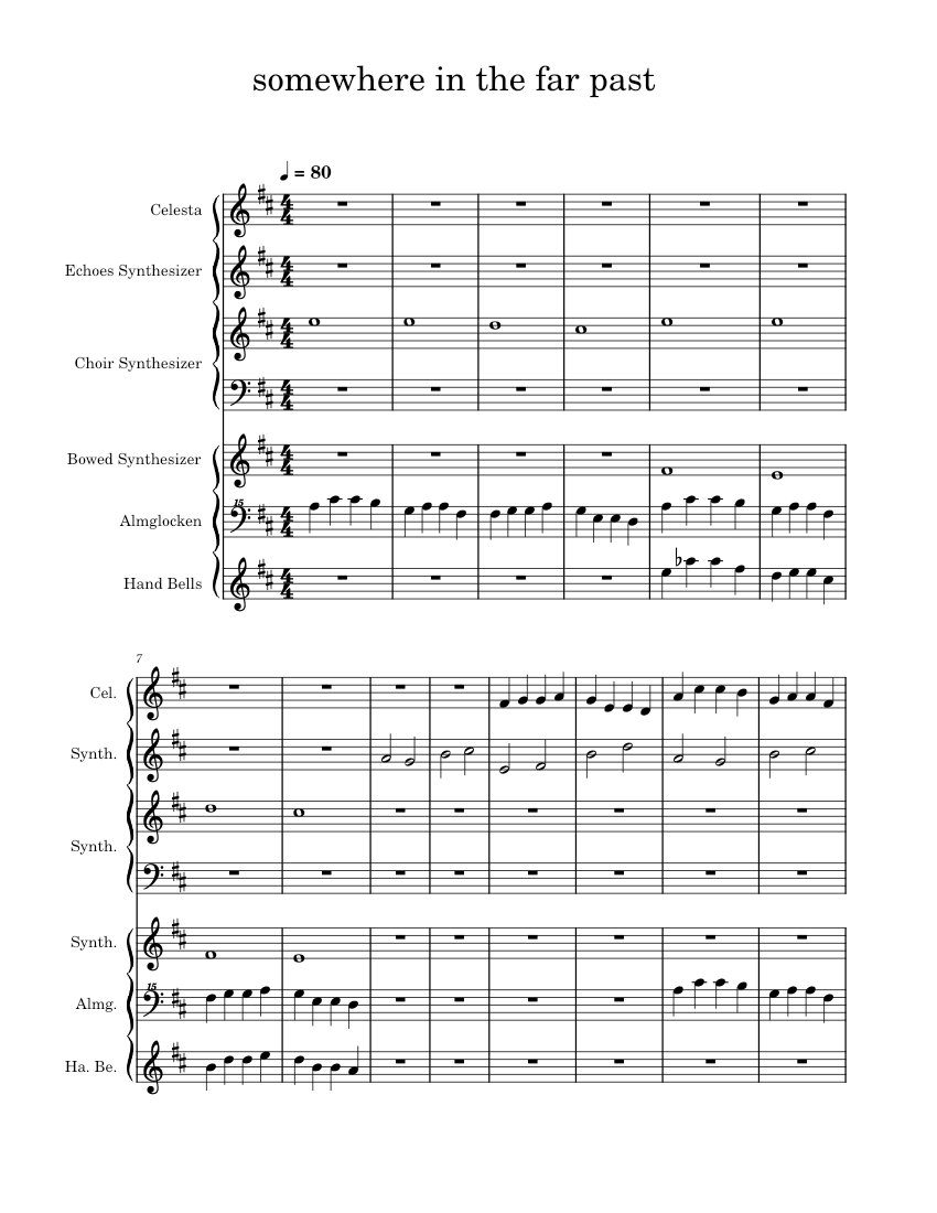Somewhere In The Far Past Sheet Music For Celesta Synthesizer somewhere-in-the-far-past-sheet-music-for-celesta-synthesizer