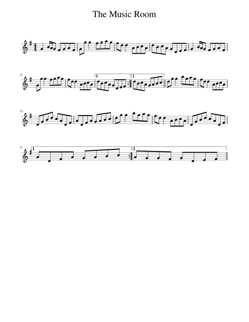 The Music Room Sheet music for Piano (Solo) Easy | Musescore.com