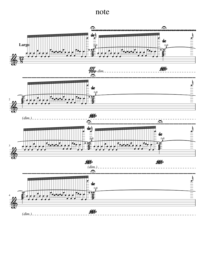 note Sheet music for Rototom (Solo) | Musescore.com