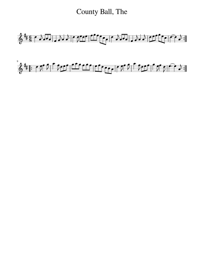 The County Ball Sheet music for Piano (Solo) | Musescore.com