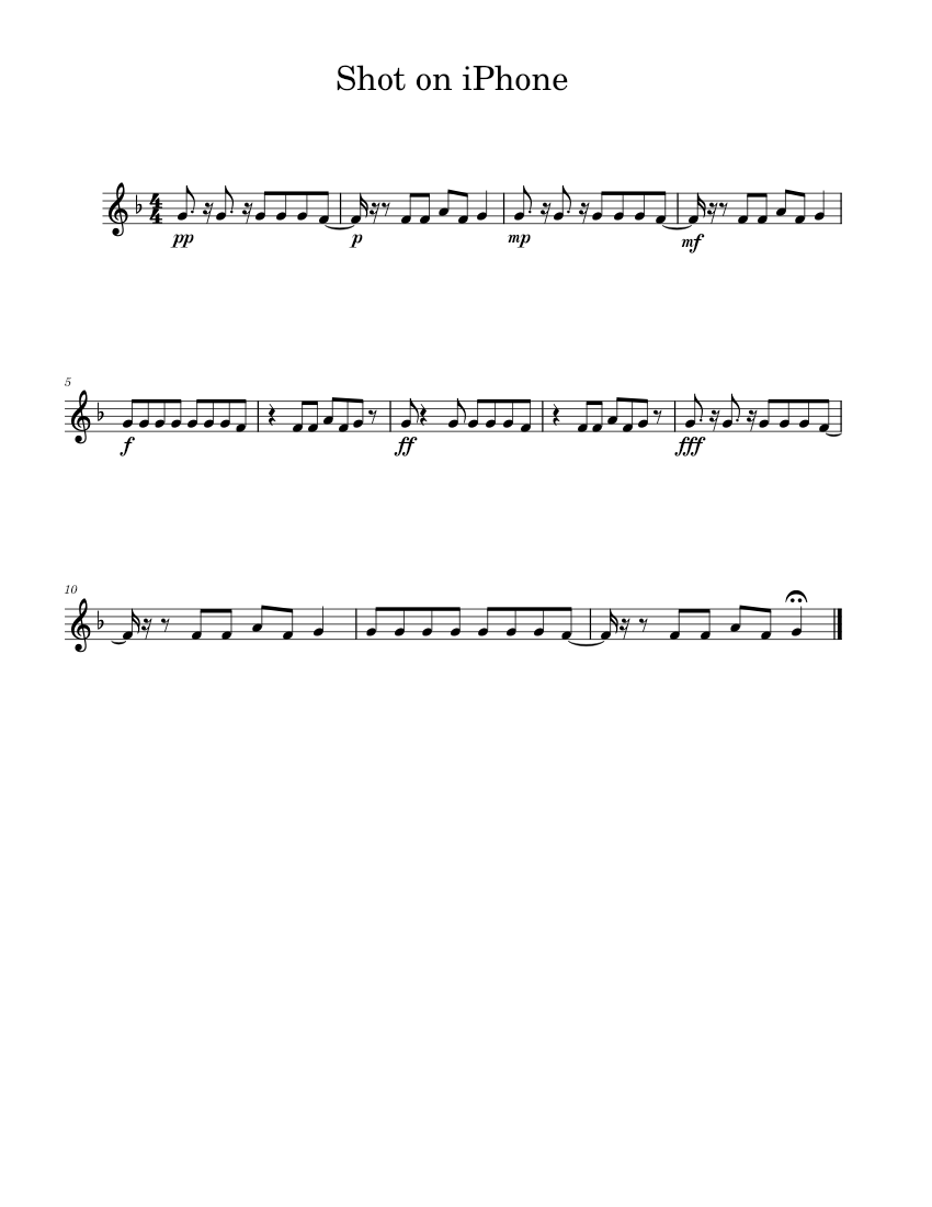 Shot_on_iPhone Sheet music for Trumpet in b-flat (Solo) | Musescore.com