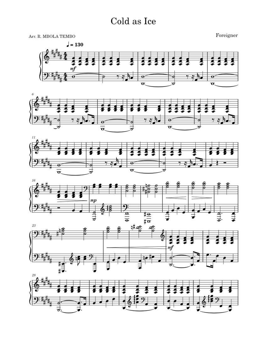 foreigner cold as ice