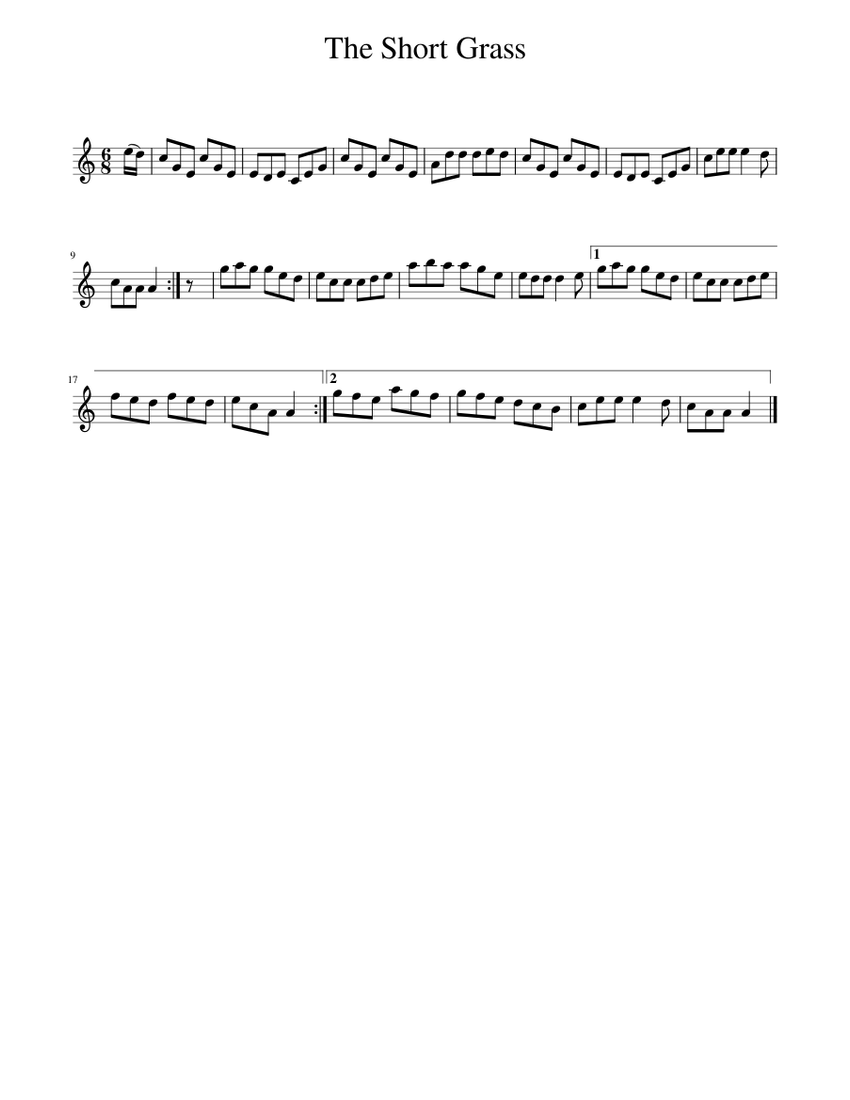 The Short Grass Sheet music for Piano (Solo) Easy | Musescore.com