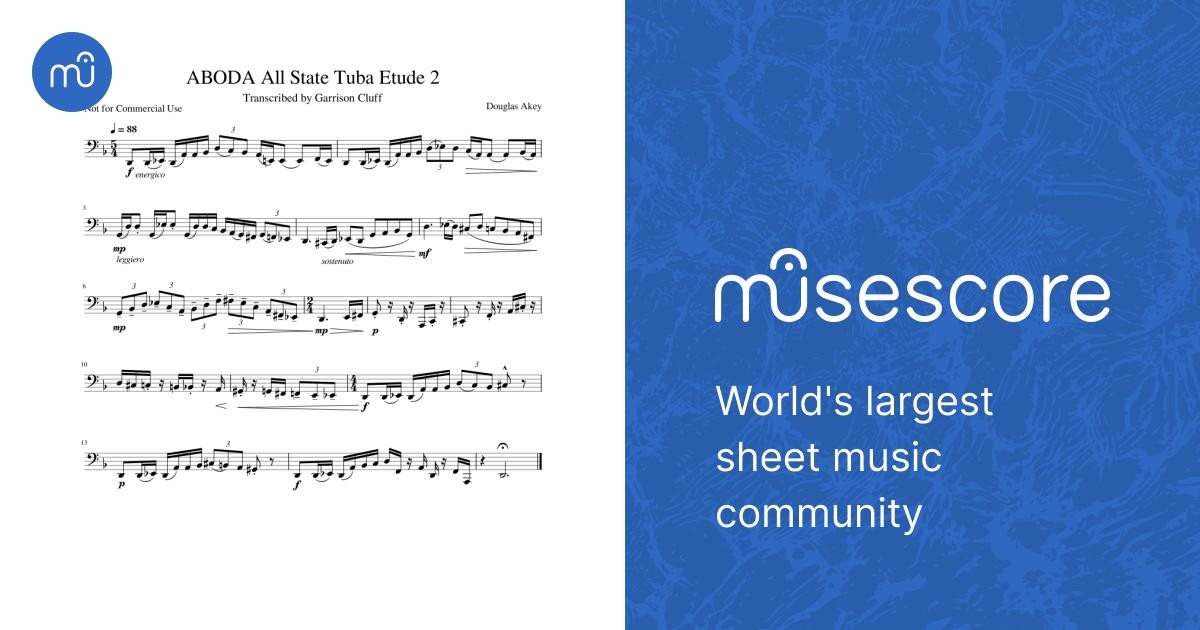 ABODA All State tuba etude 2 (2015-2016) – Douglas Akey ABODA All State ...