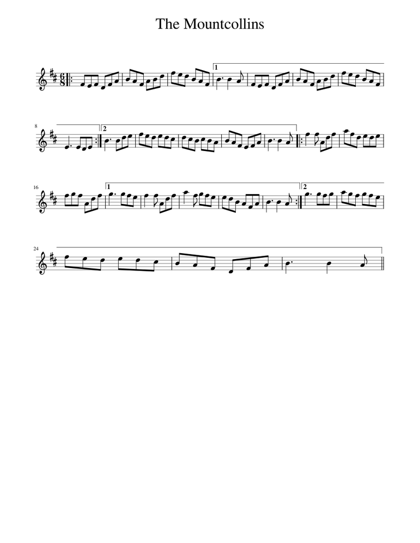 The Mountcollins Sheet music for Piano (Solo) Easy | Musescore.com