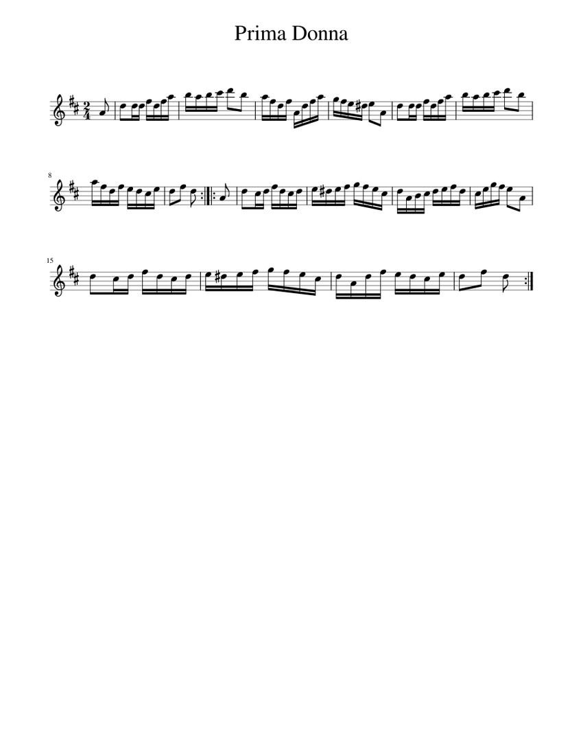 Prima Donna Sheet Music for Piano (Solo) easy | MuseScore.com