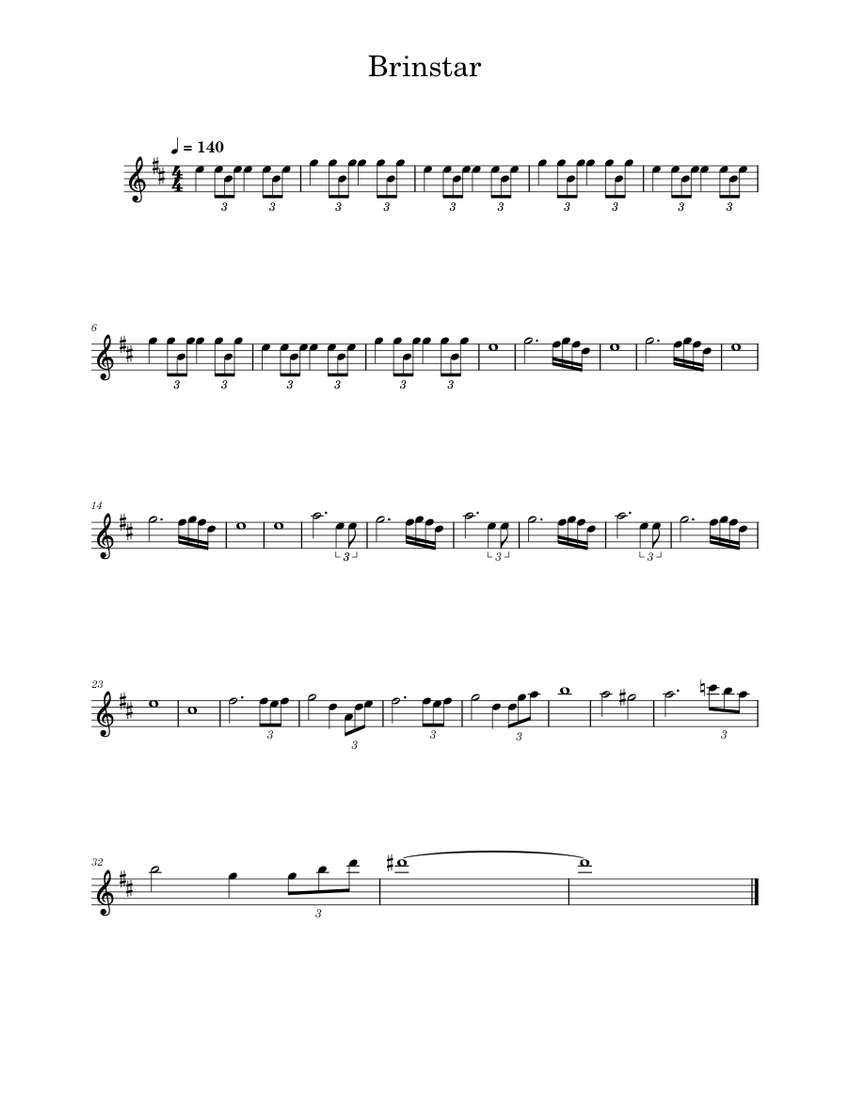 Brinstar – Hirokazu Tanaka Sheet music for Saxophone alto (Woodwind ...