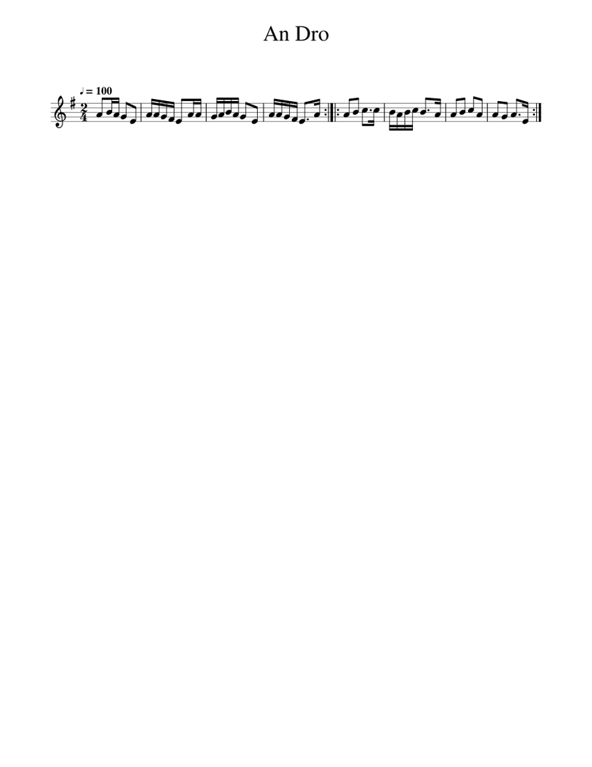 An Dro Sheet Music for Piano (Solo) Easy | MuseScore.com