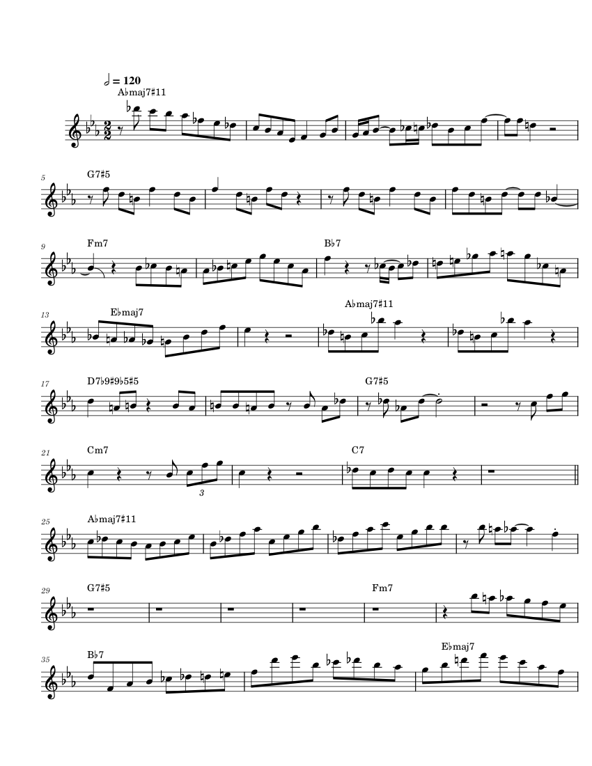 Spain Flute Solo - Eb Major/C Minor Sheet Music with Chords for Flute ...