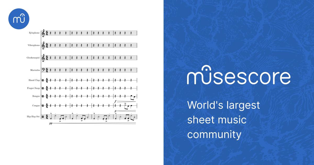 concussion by percussion Sheet music for Piano, Bass voice, Vibraphone ...