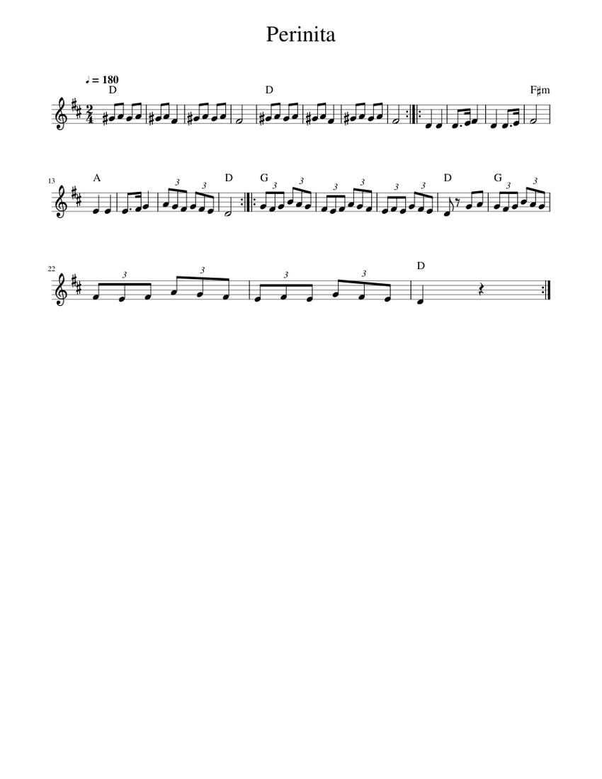 Perinita Sheet music for Strings group (Solo) | Musescore.com