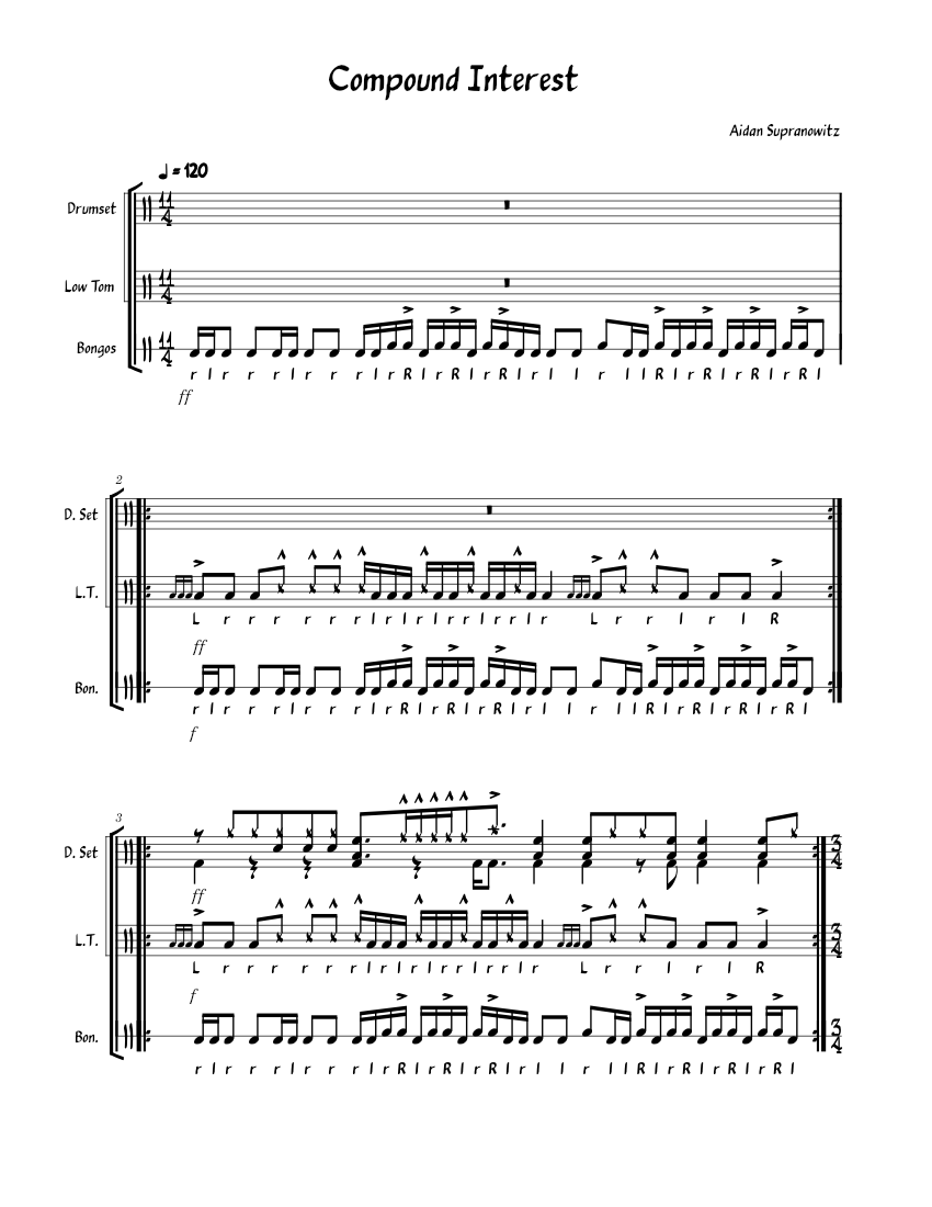 Compound Interest - piano tutorial