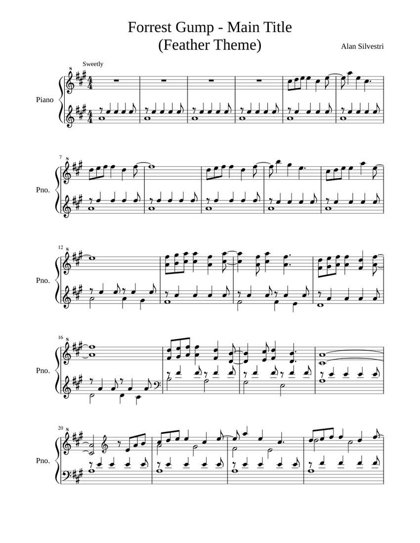 forrest gump theme score