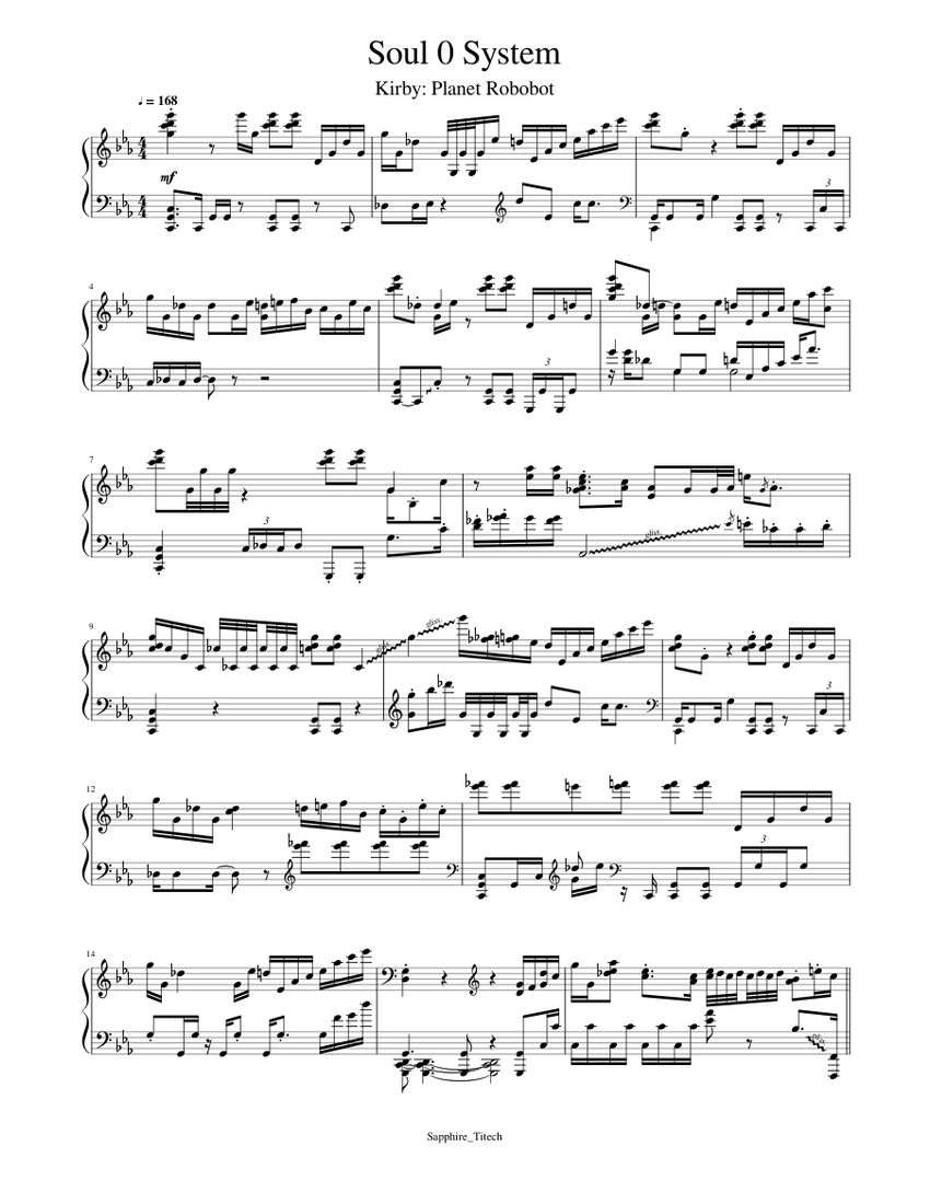 Soul 0 System Sheet Music for Piano (Solo) | MuseScore.com