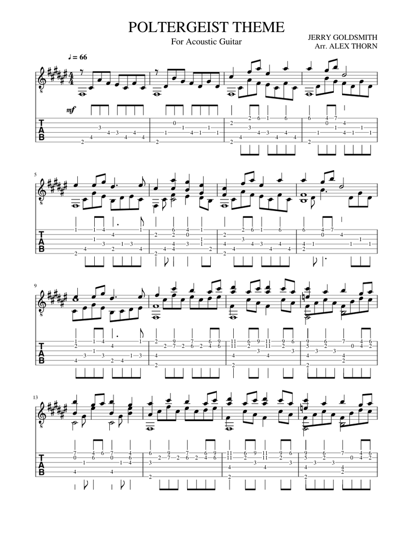 poltergeist chords