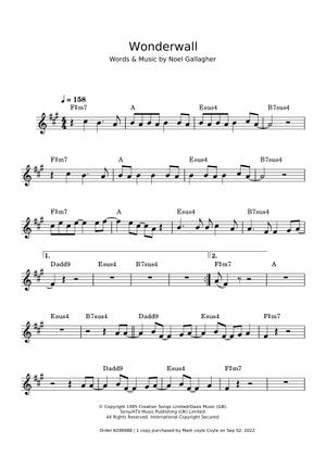 Acordes De Guitarra Wonderwall Canción Fácil En Guitarra Acústica