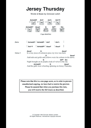 catch the wind chords