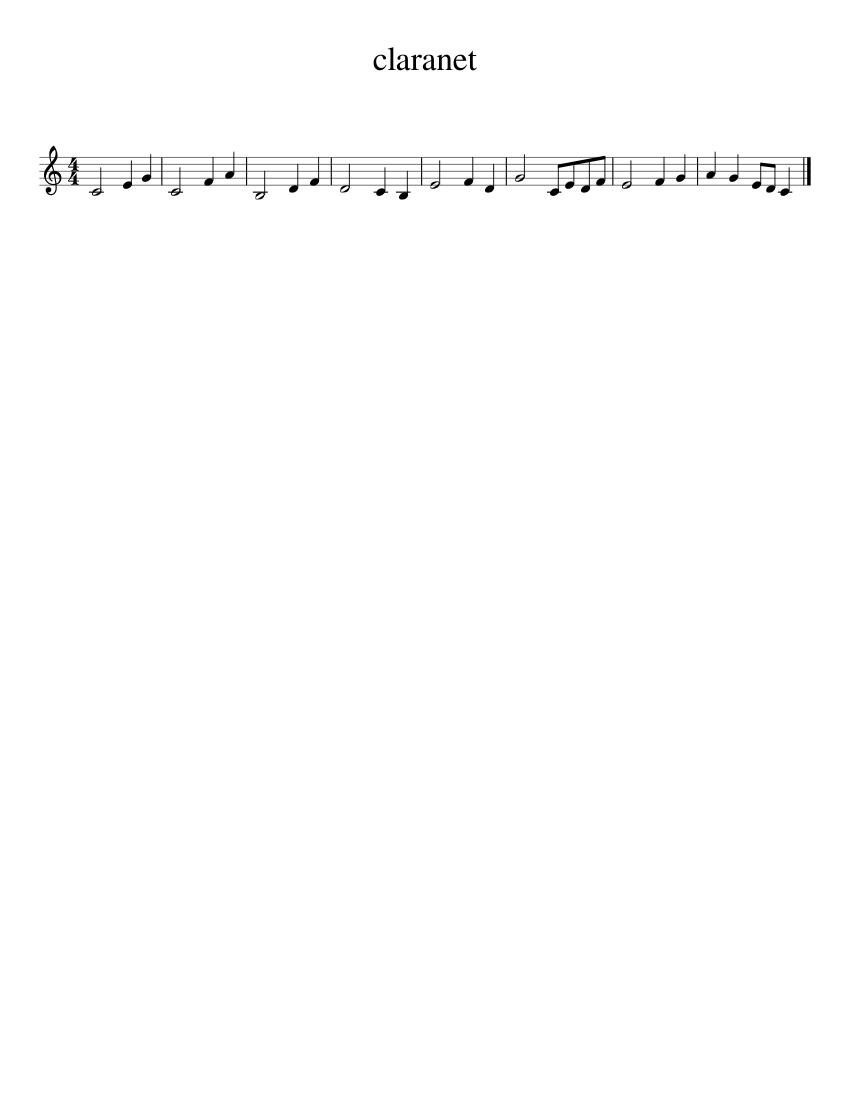 claranet Sheet music for Clarinet in b-flat (Solo) | Musescore.com