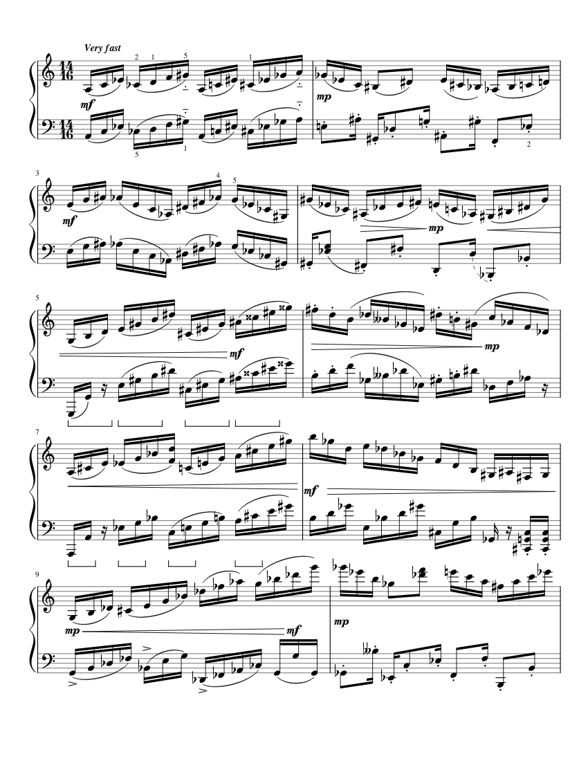 Keystone piece in 19edo 3 Sheet Music for Piano (Solo) | MuseScore.com