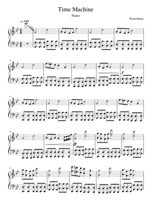 Time Machine – Waterflame Sheet Music for Piano, Trombone, Flute ...
