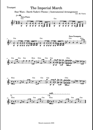 Play Official version of Star wars theme Sheet Music by John Williams ...
