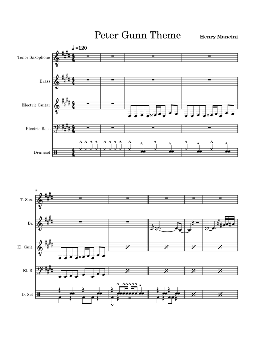 Peter gunn theme – Henry Mancini Peter Gunn Theme - piano tutorial