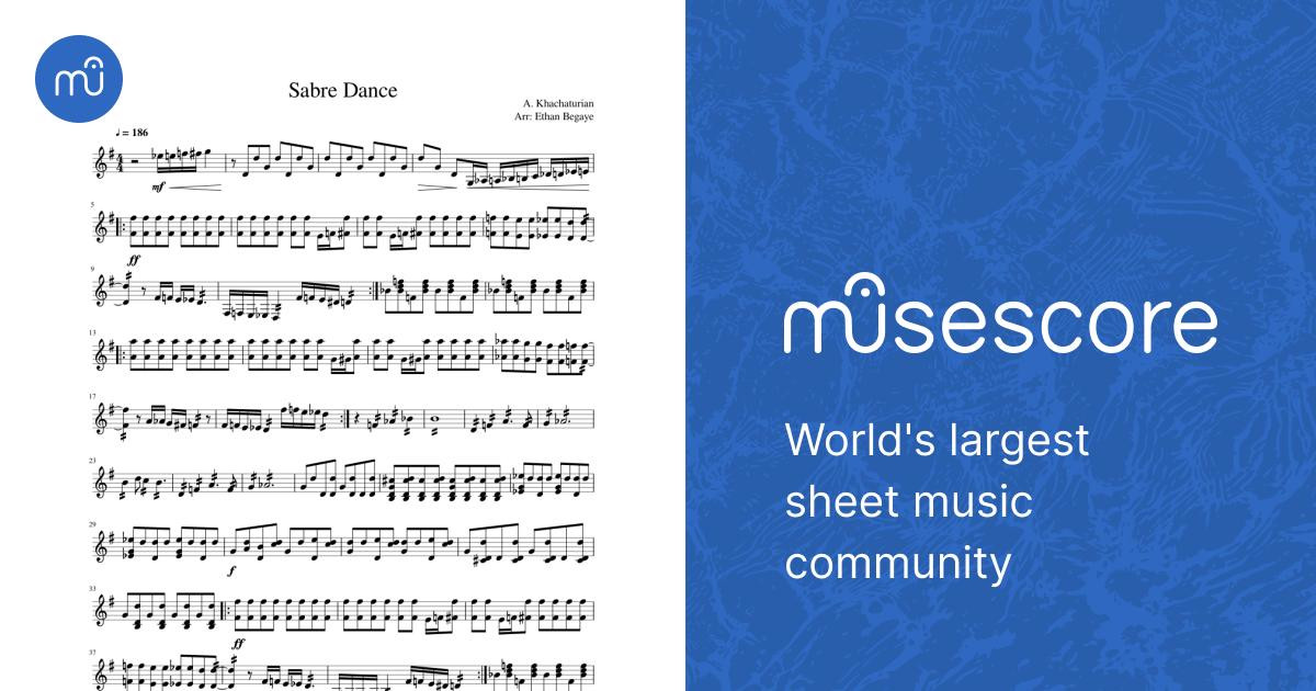 Sabre Dance Sheet Music for Xylophone (Solo) | MuseScore.com