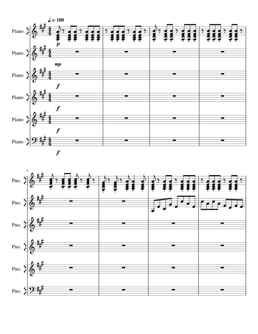 Vacation Sheet Music for Piano (Mixed Ensemble) | MuseScore.com